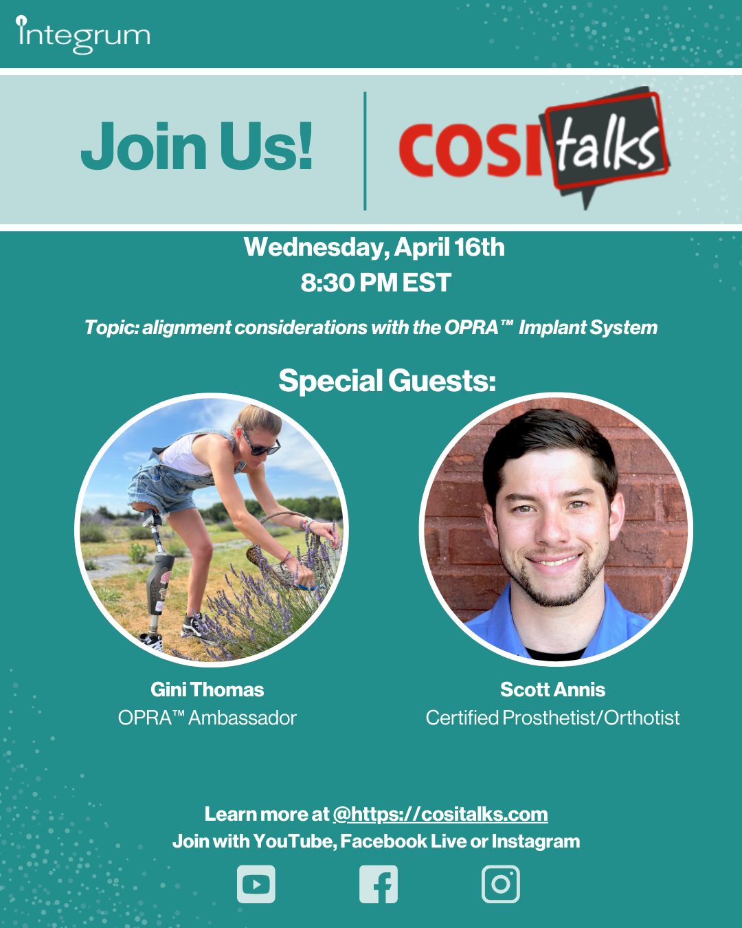 COSI Talks - Special Guests Ambassador Gini Thomas & Scott Annis, CPO - Integrum